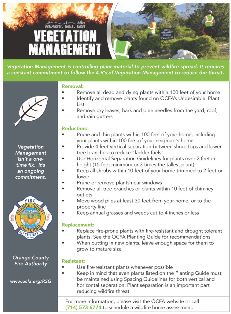Vegetation Management – Nellie Gail Ranch Owners Association